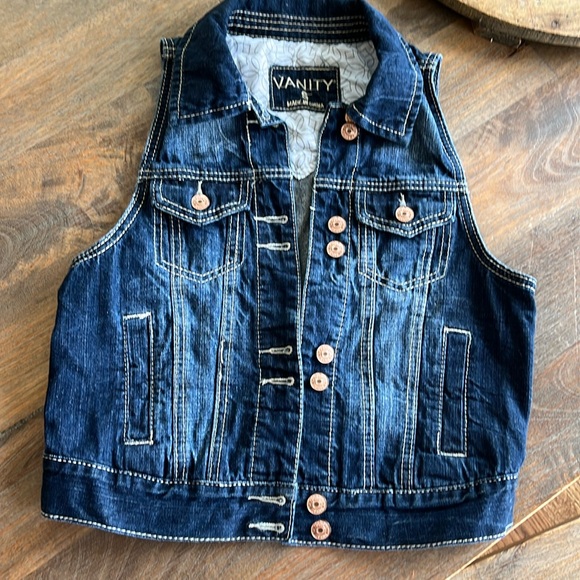 Vanity | Jackets & Coats | Y2k Denim Vest Vanity Jeans | Poshmark